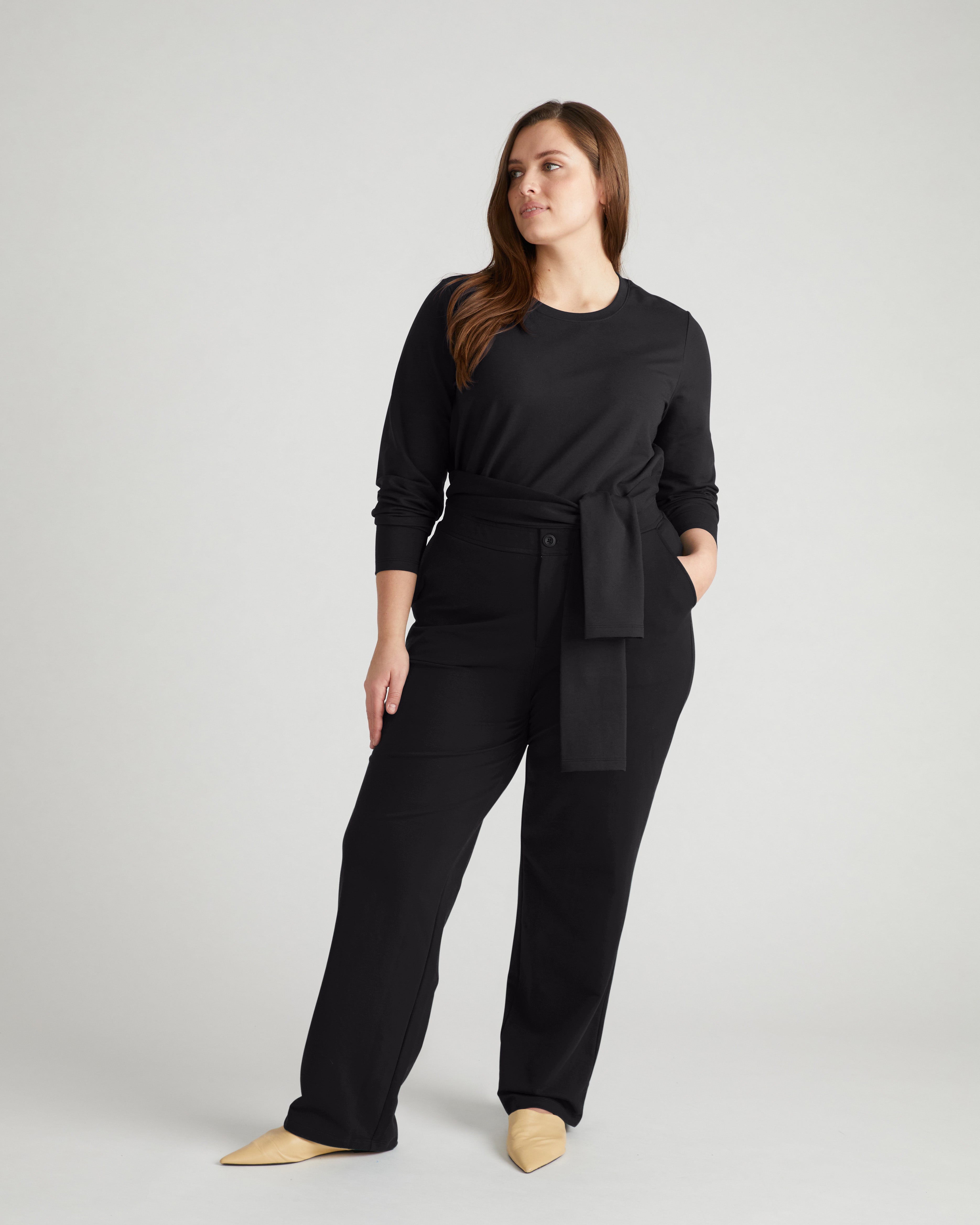 Varsity French Terry Trousers - Black – Universal Standard