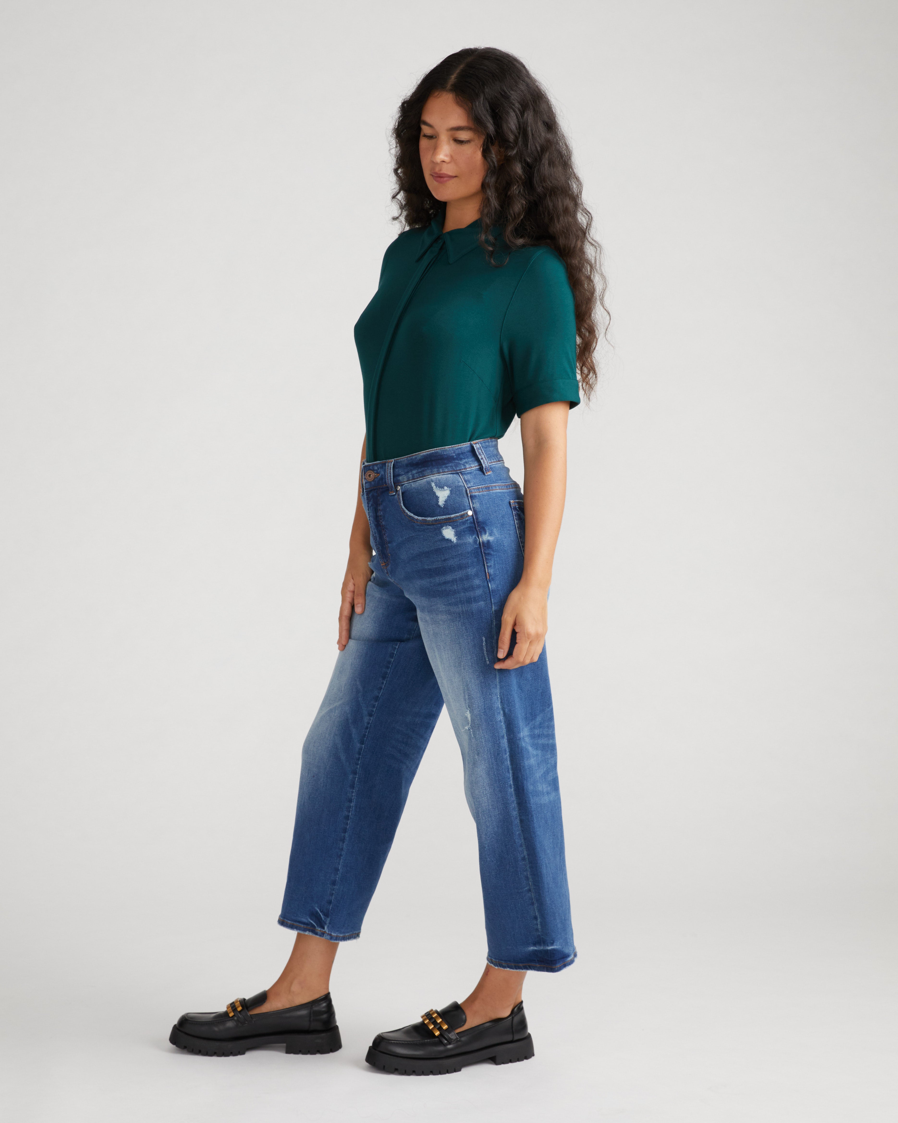 Bae Boyfriend Crop Jeans - Princeton Blue – Universal Standard
