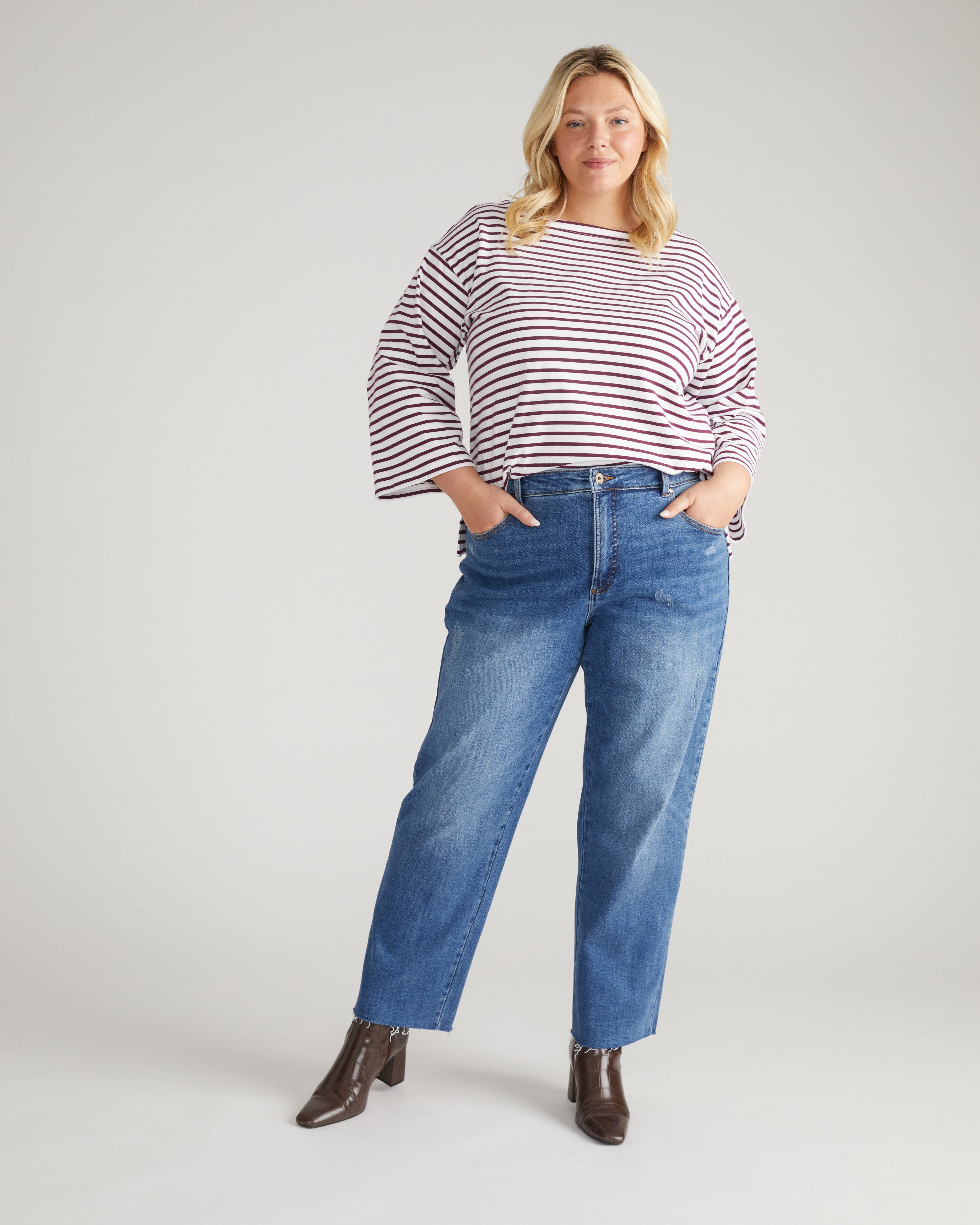Etta High Rise Straight Leg Jeans 31 Inch - Camden Blue – Universal ...